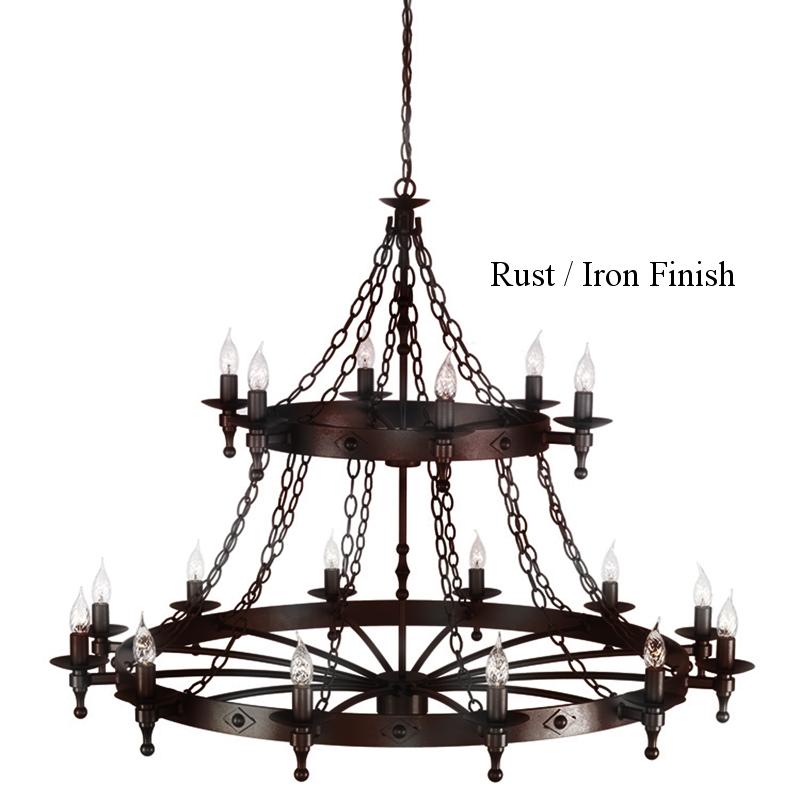 Medieval Style 18 Lamp Chandelier