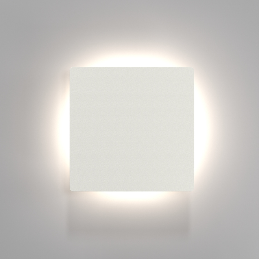 Square LED Wall Light IP44 - 3 Light Patterns