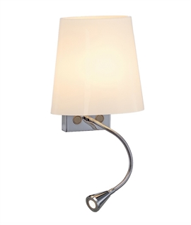 Bedside Wall Fixtures with Built In Reading Light | Lighting Styles