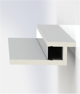 Recessed Plaster Lighting Profile for Wall Washing Effect