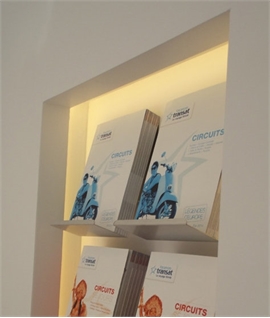 Recessed Reveal Lighting Profile for Alcoves