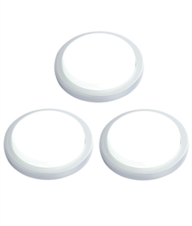 Mains Round Surface Mounted LED Under Cabinet Lights