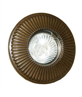 Polished Brass Vintage and Traditional Styled Recessed Downlight - Round
