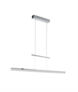 Suspended and long drop light fixtures for high ceilings, double height ...