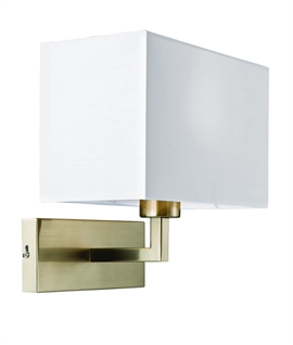 Modern Wall Light With Fabric Shades | Lighting Styles