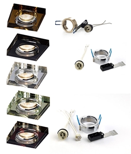Recessed Downlight Kit - Crystal Glass