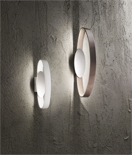 Metal LED Swirl Wall Lights - White or Grey