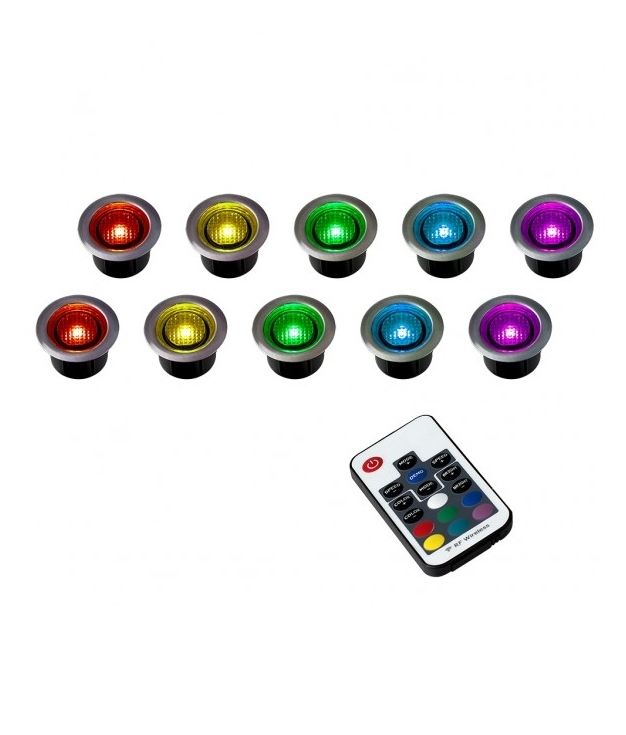 IP67 Affordable Colour Changing Ten Light LED Kit