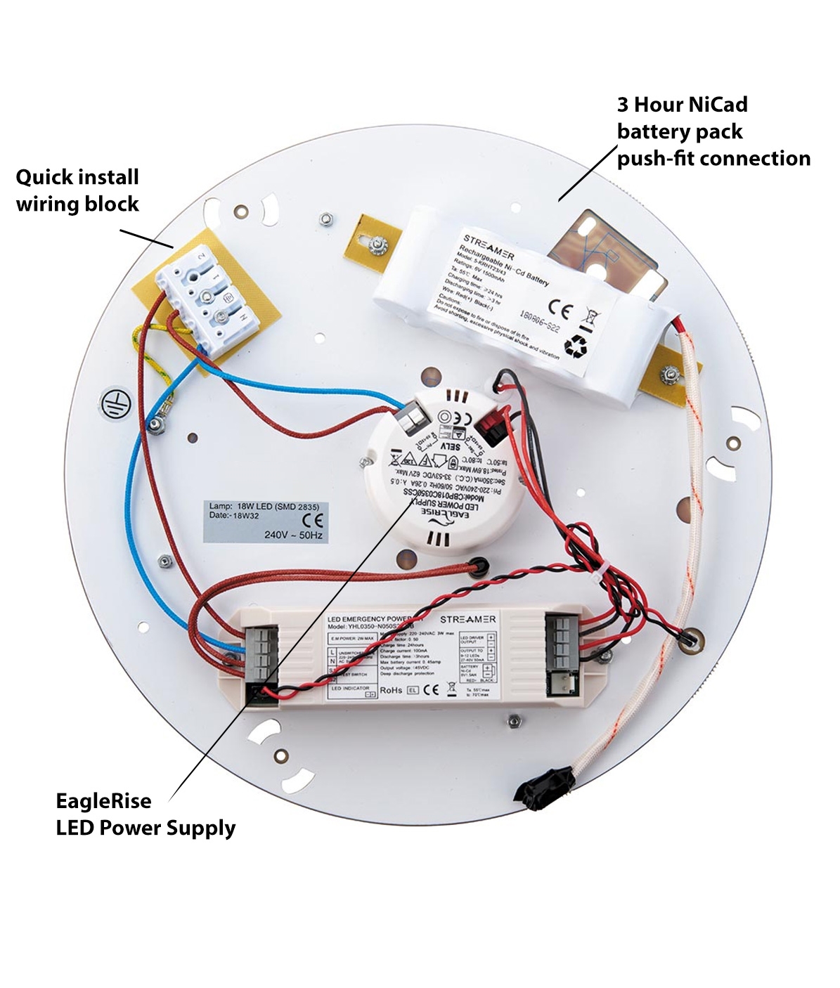 Outdoor Wall or Ceiling Light Round IP65 Bulkhead Light