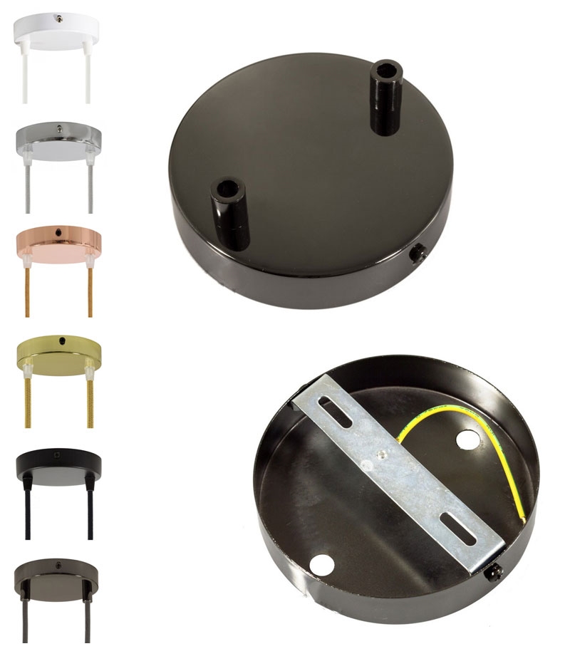 Ceiling Rose - Round with 2 Cable Points