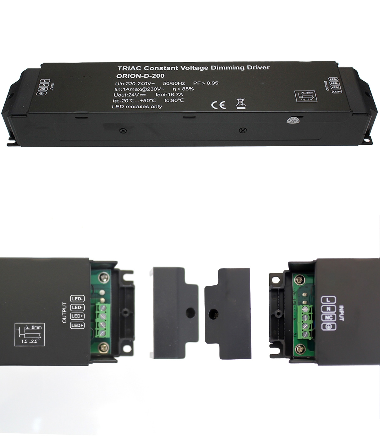 IP20 and IP67 24V DC LED Drivers - Dimmable