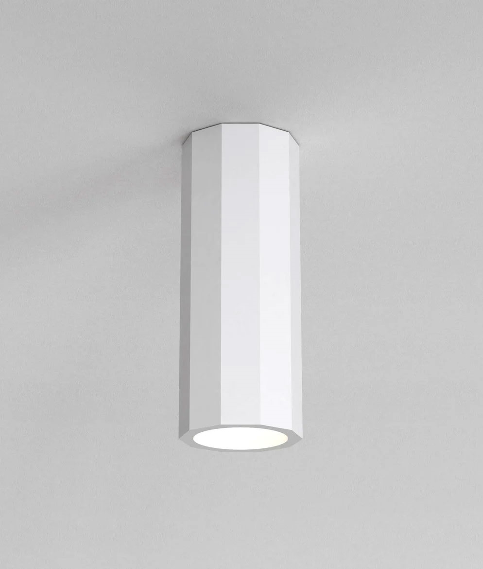 Plaster Surface Mounted Tube Downlight - Multifaceted Designs