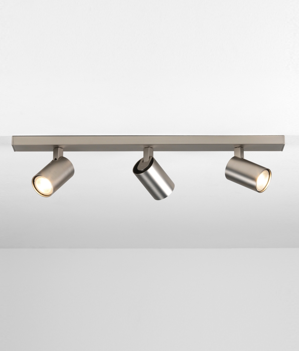 Modern Triple Light Adjustable Spot Bar in 4 Finishes