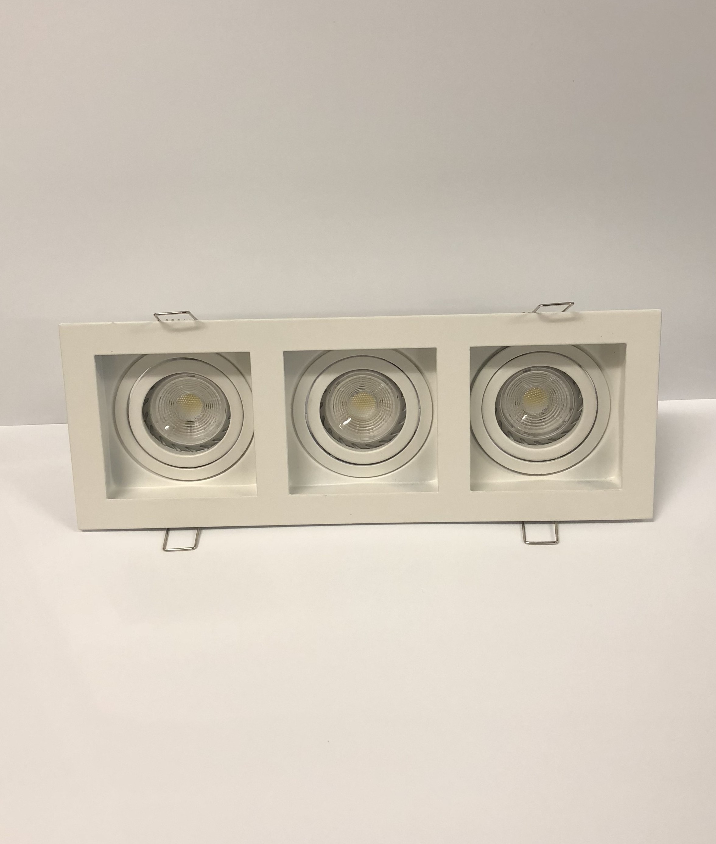 Adjustable Modular Downlights in White and White with Black