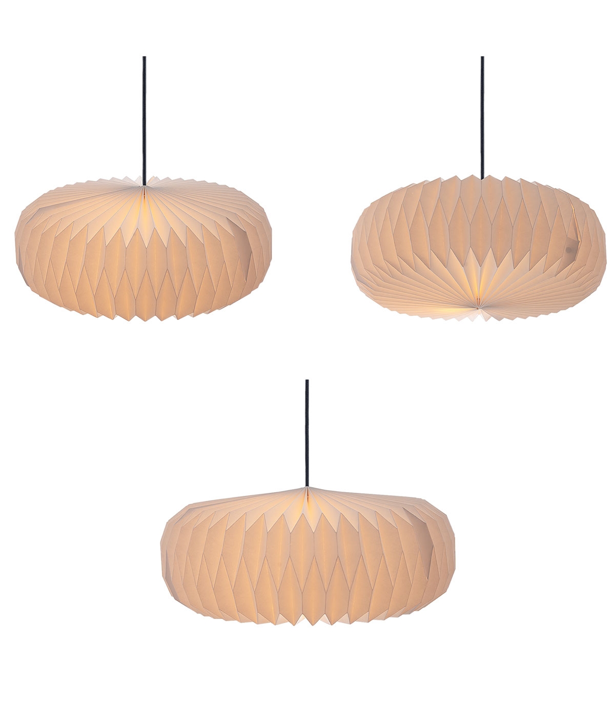 Pleated White Retro Shade for Existing Flex