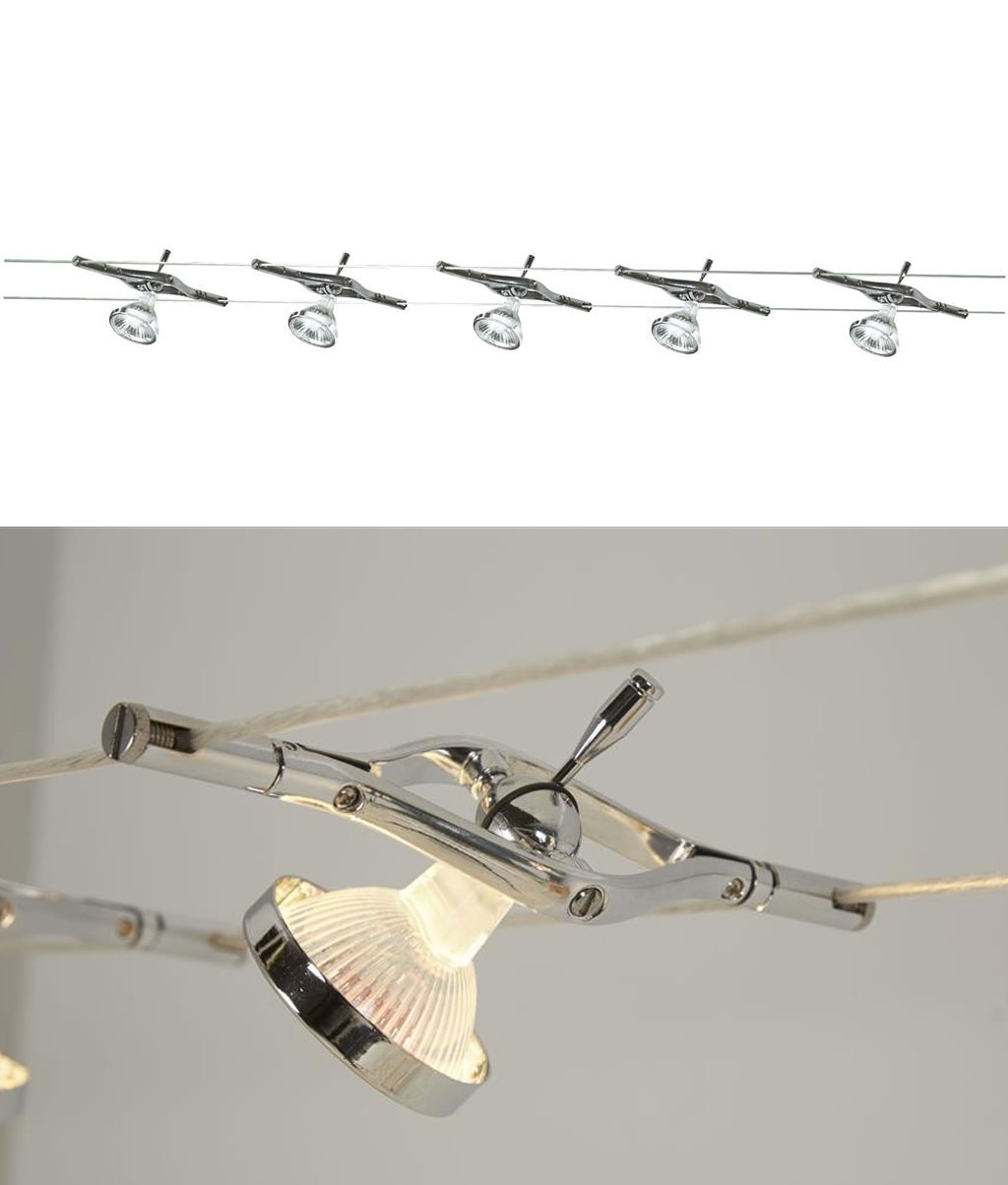 LED 5 Light Tension Wire System - Ready to Install