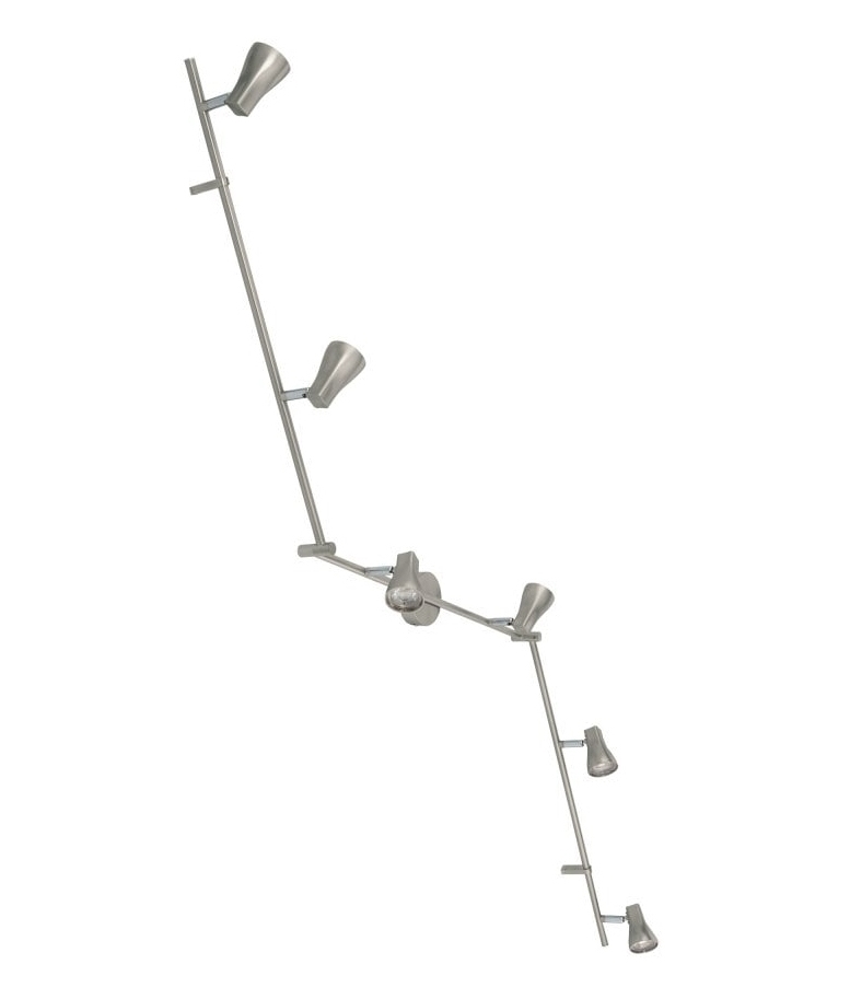 Satin Nickel Fully Adjustable Light Bar Length 2330mm