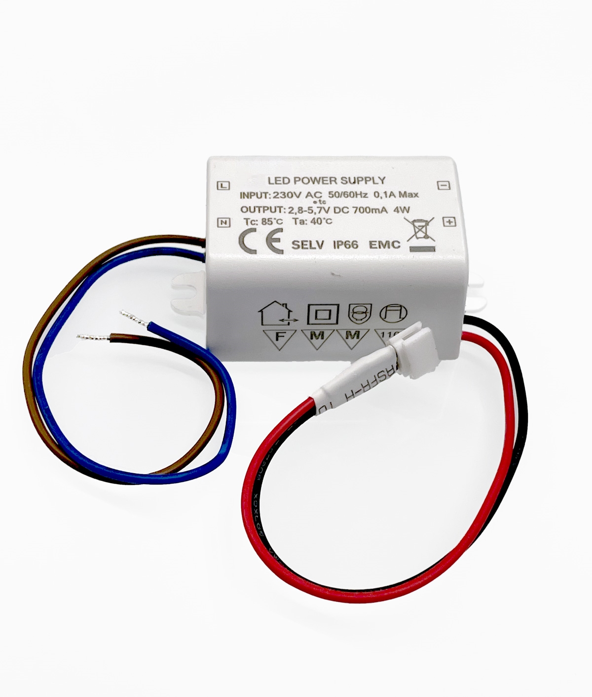 1-3w 700mA Ultra Compact LED Driver - Small enough to fit in behind LED downlights