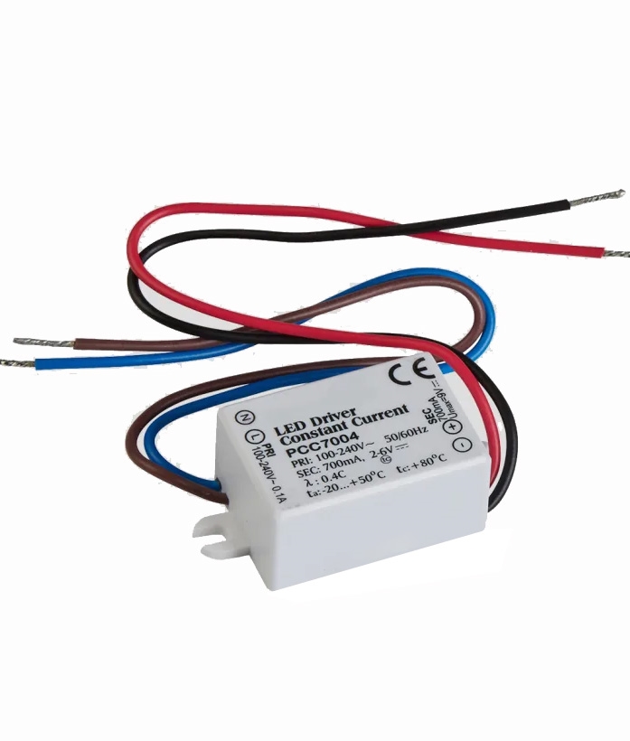 1-3w 700mA Ultra Compact LED Driver - Small enough to fit in behind LED downlights