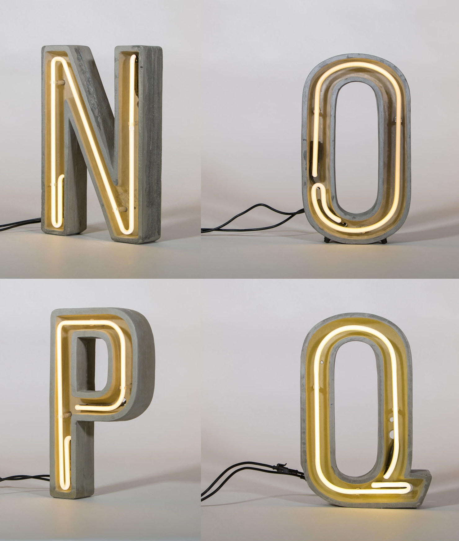Neon Alphacrete Letters - IP44 Rated for Outdoor Use