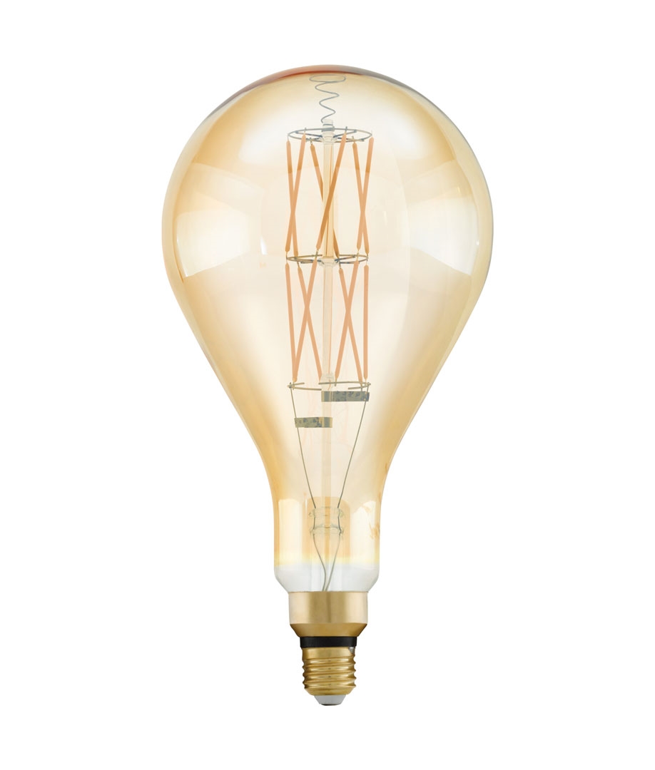 E27 Jumbo Pear Shaped Cross Filament Lamp 160mm diameter