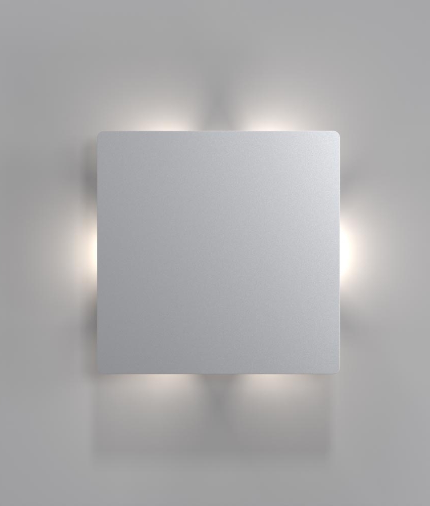 Square LED Wall Light IP44 - 3 Light Patterns