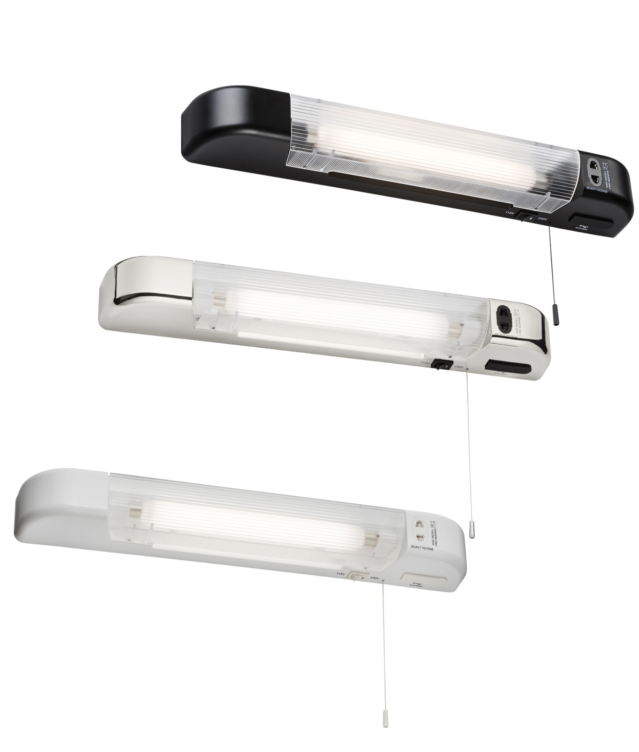 Stylish Design Bathroom Shaver Lights with USB Charging & Shaver Socket