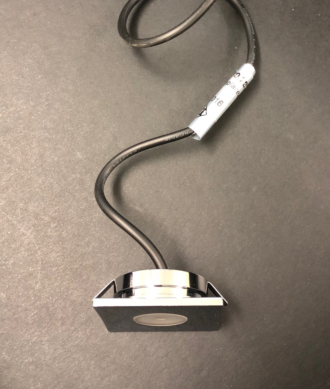 Small Recessed IP65 Niche Light - Shallow Profile in Chrome or Brushed ...