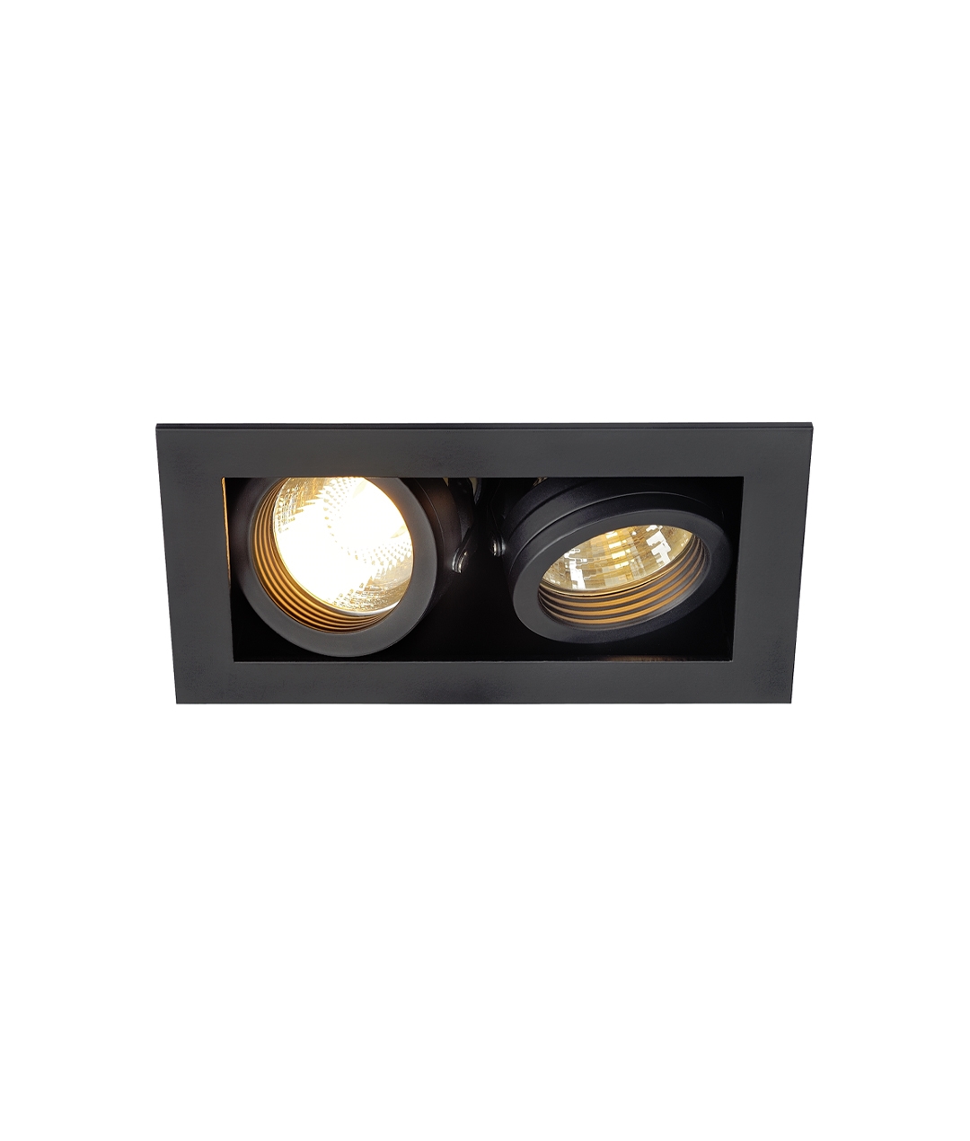 Adjustable Recessed Box GU10 Downlights - Single, Double and Triple - 3 ...