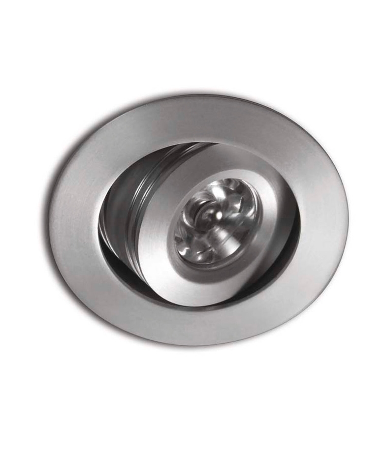 Brushed Chrome LED Niche Light with Adjustable Function