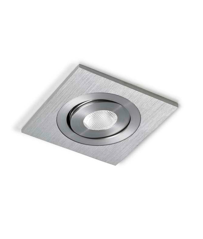 Brushed Chrome LED Niche Light with Adjustable Function
