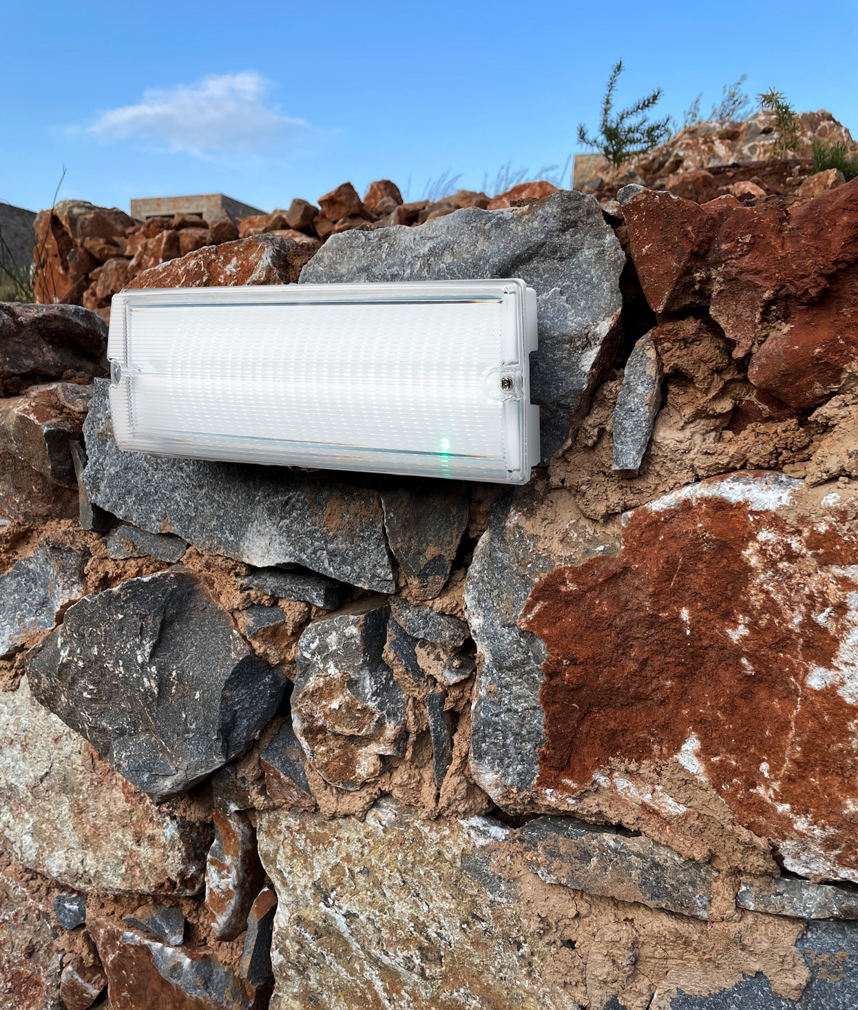 Polycarbonate Bulkhead Light with Emergency - Maintained or Non ...