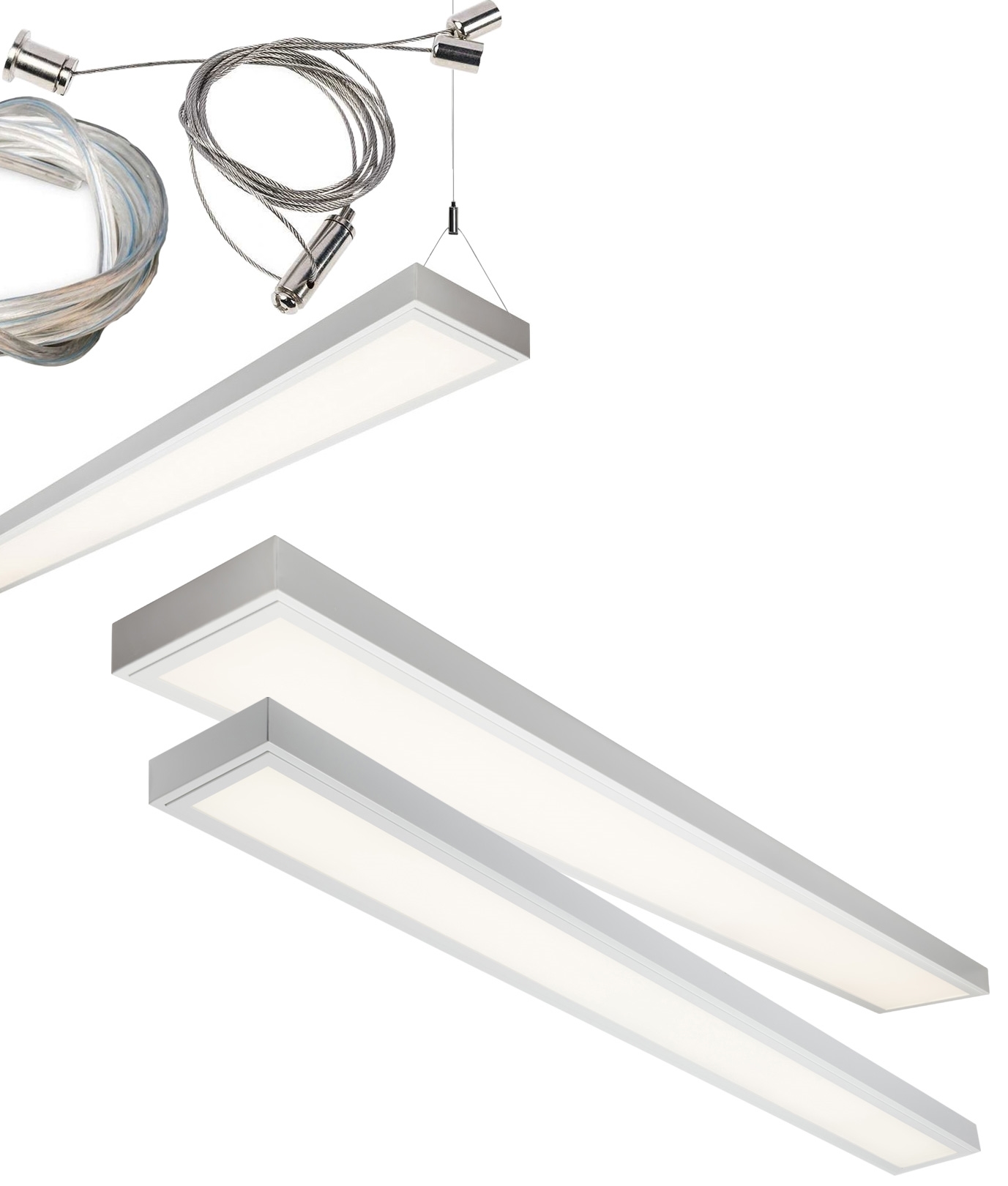 Commercial Wire Suspended High Output LED light Module - Can be Surface ...