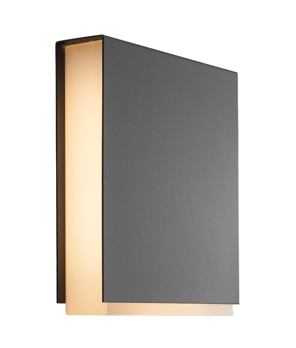 Exterior LED IP44 Square Wall Light - Black or Grey