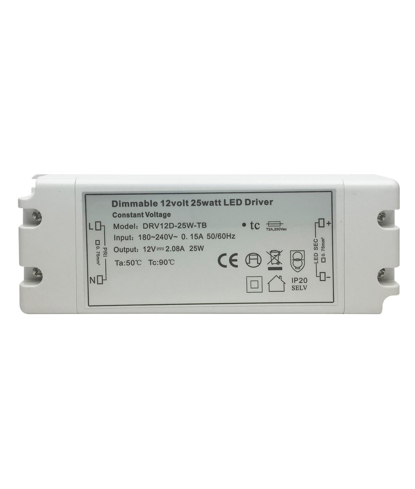 25w 12v LED Driver - Dimmable