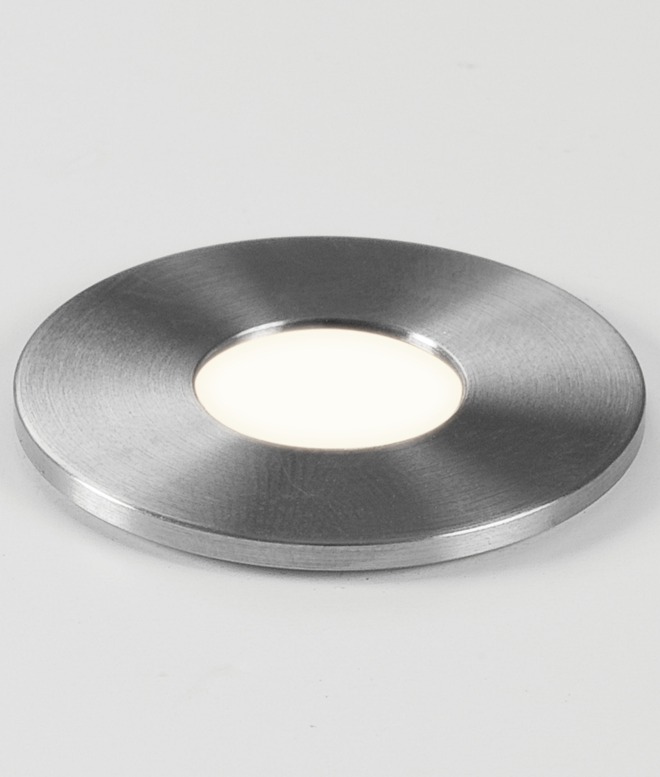 Small Discreet Brushed Steel IP65 LED Light