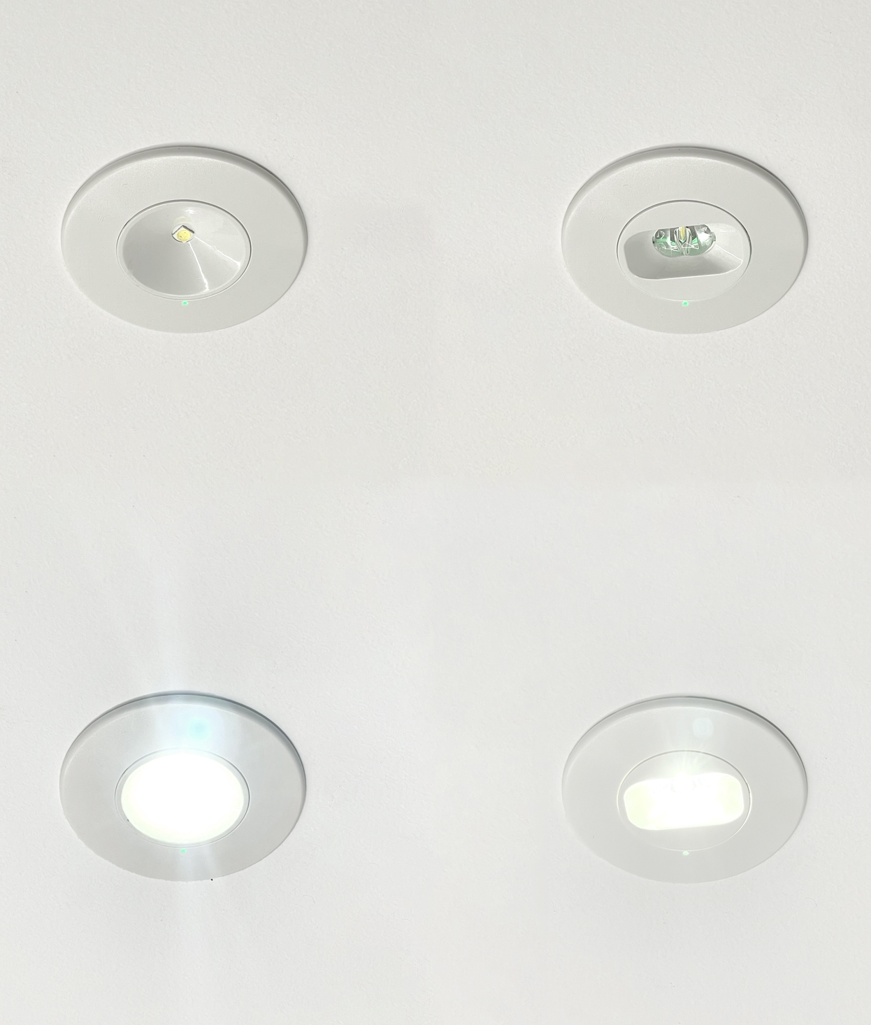 Quick Install self-testing LED Emergency Downlight in warm or daylight ...