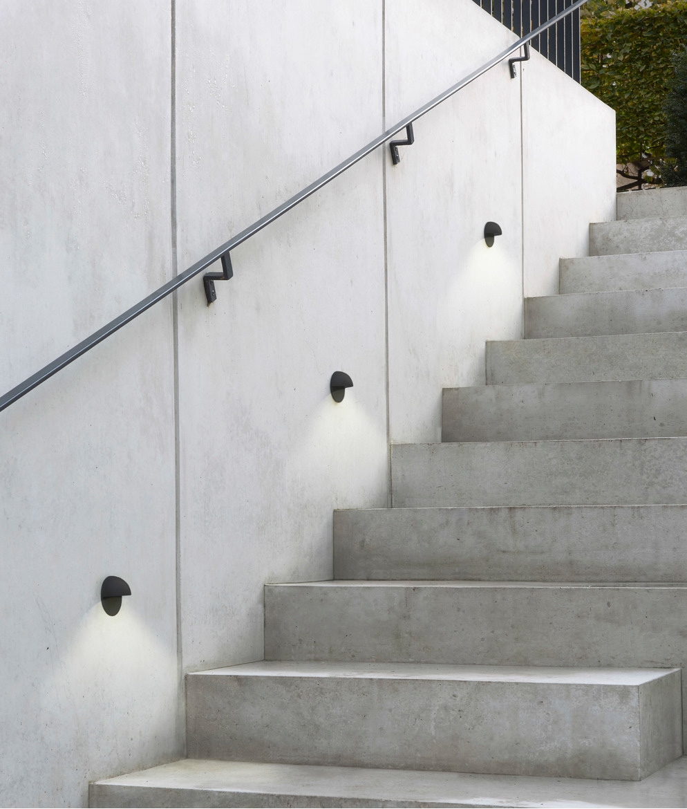 Semi-Recessed Low-Level Guide Light - Low-Glare, Long-Life LED and ...