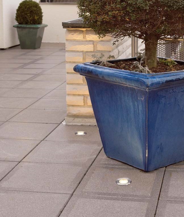 Mains voltage LED Stainless Steel Ground Uplighter IP67