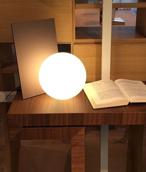 Extra T - The Soft Low Glare Table Lamp by Flos - Graphite Silver - UK ...