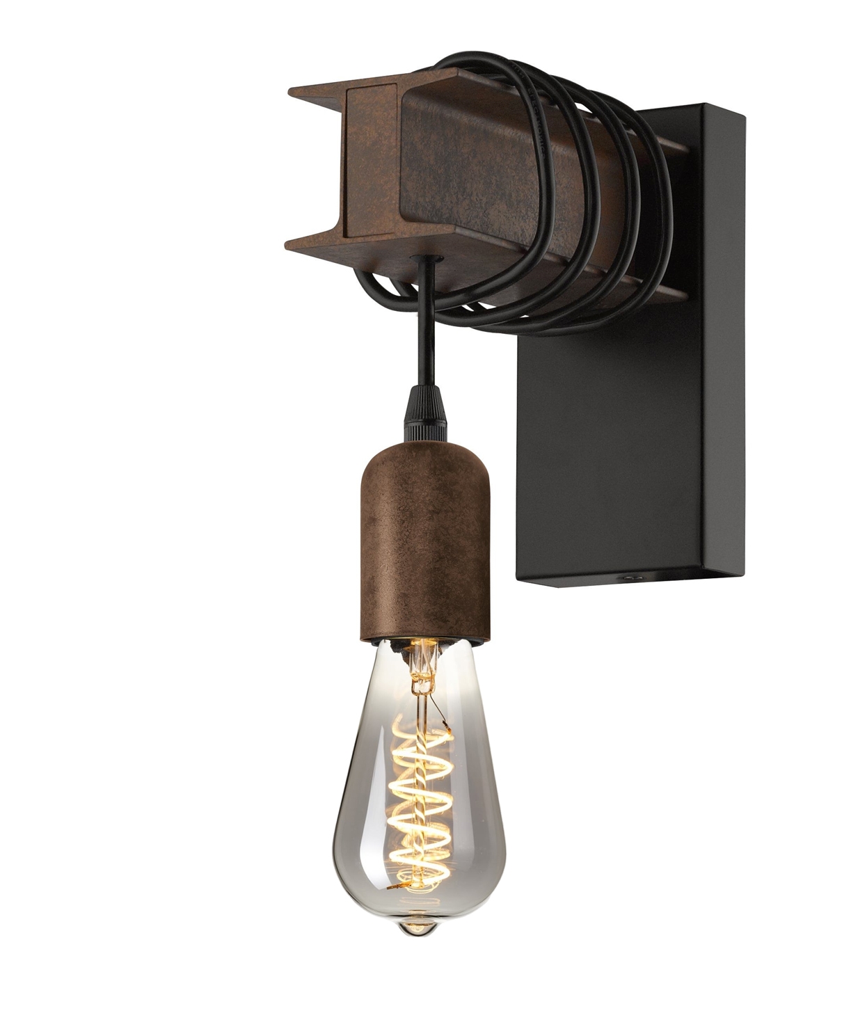 Industrial Factory-Style Wall Light with RSJ Steel Beam - Suits Loft ...