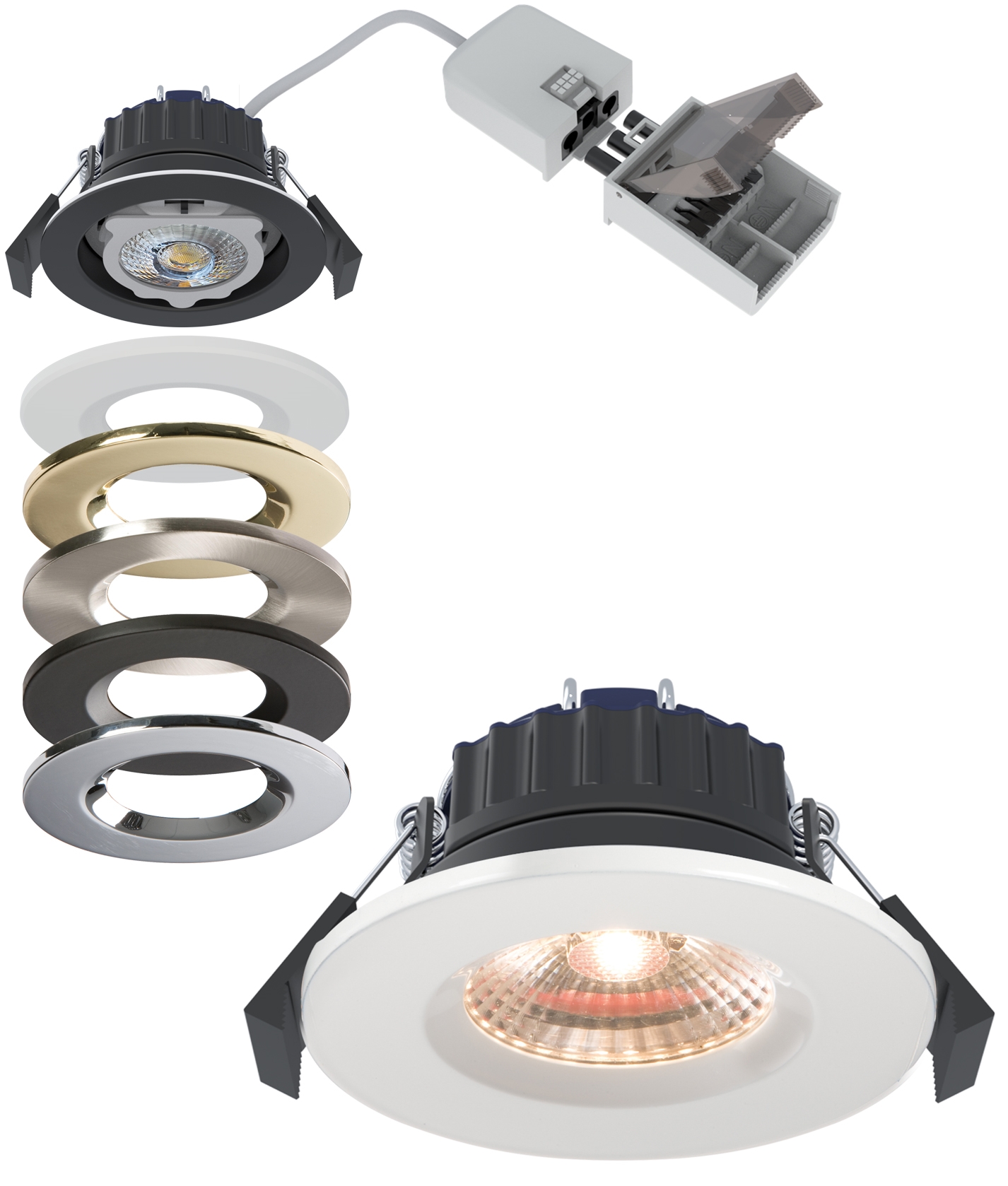 Easy to Install Low Profile Advanced LED IP65 Downlight - CCT & wattage ...