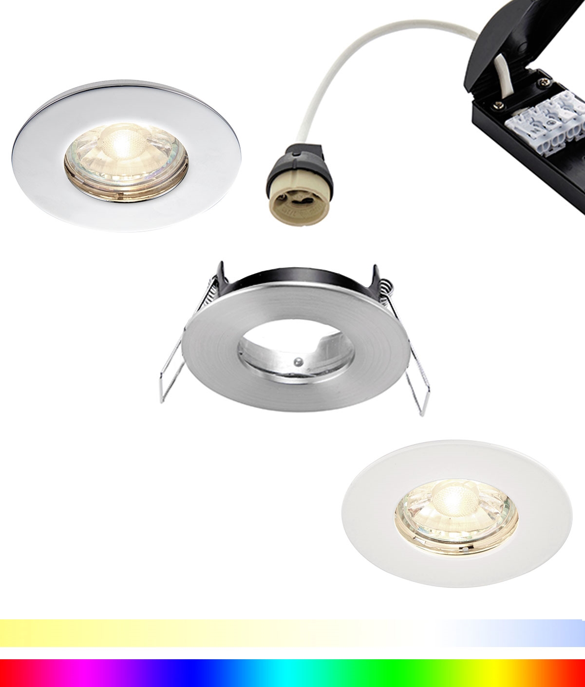 Low Profile Downlight Glass-Fronted and Fire Rated with Changing and ...