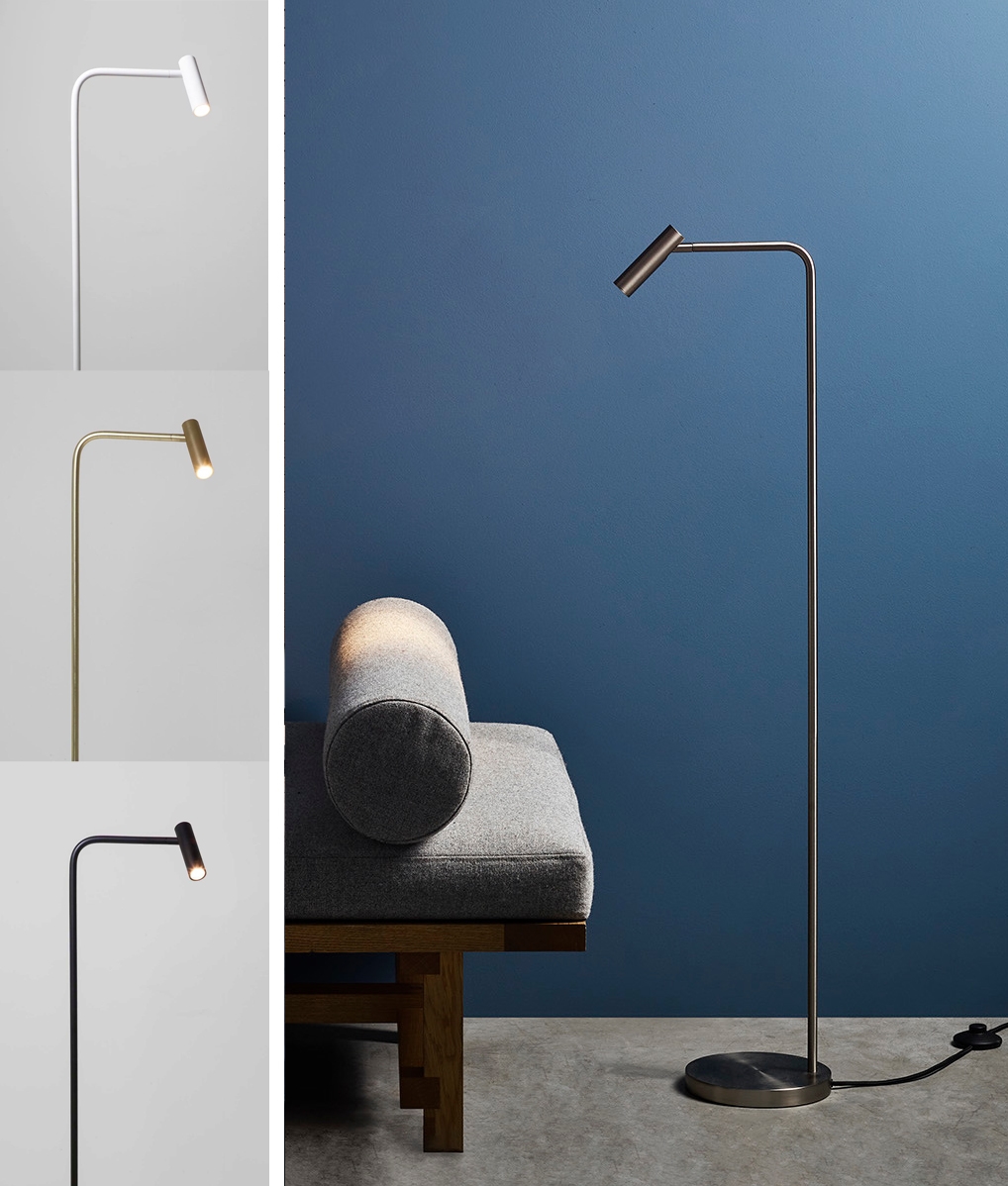 Modern Adjustable Floor Lamp for Reading - Integrated LED