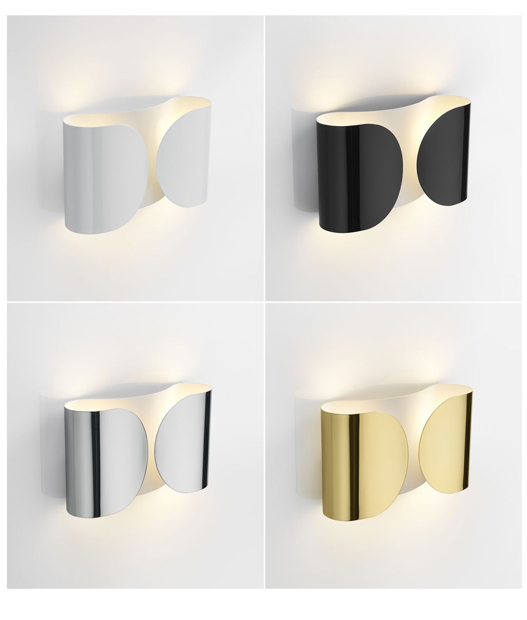 Priced to Clear Foglio Wall Light by Flos - Low Glare Subtle Up Down ...