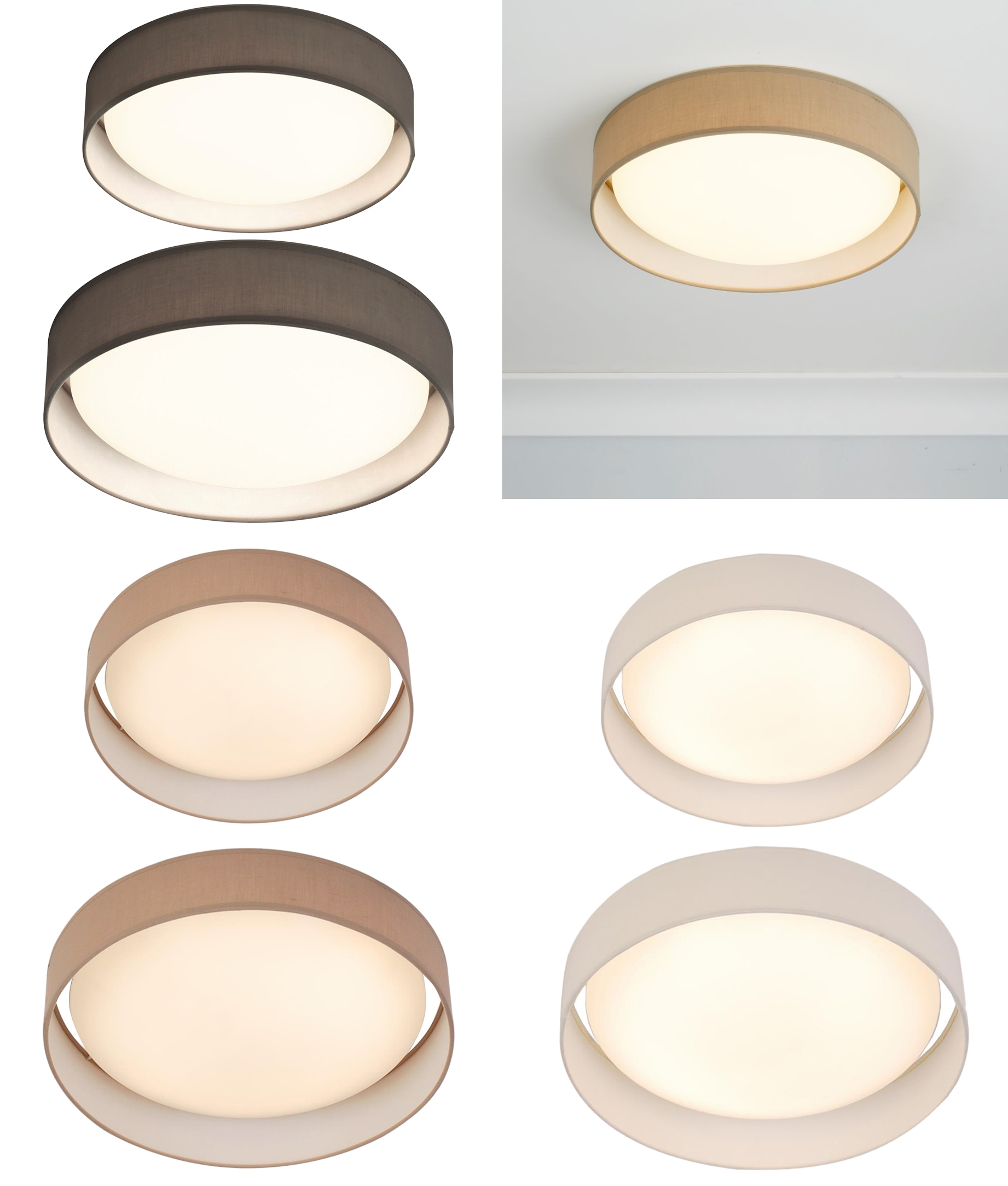 Flush Round Ceiling Light with Diffuser