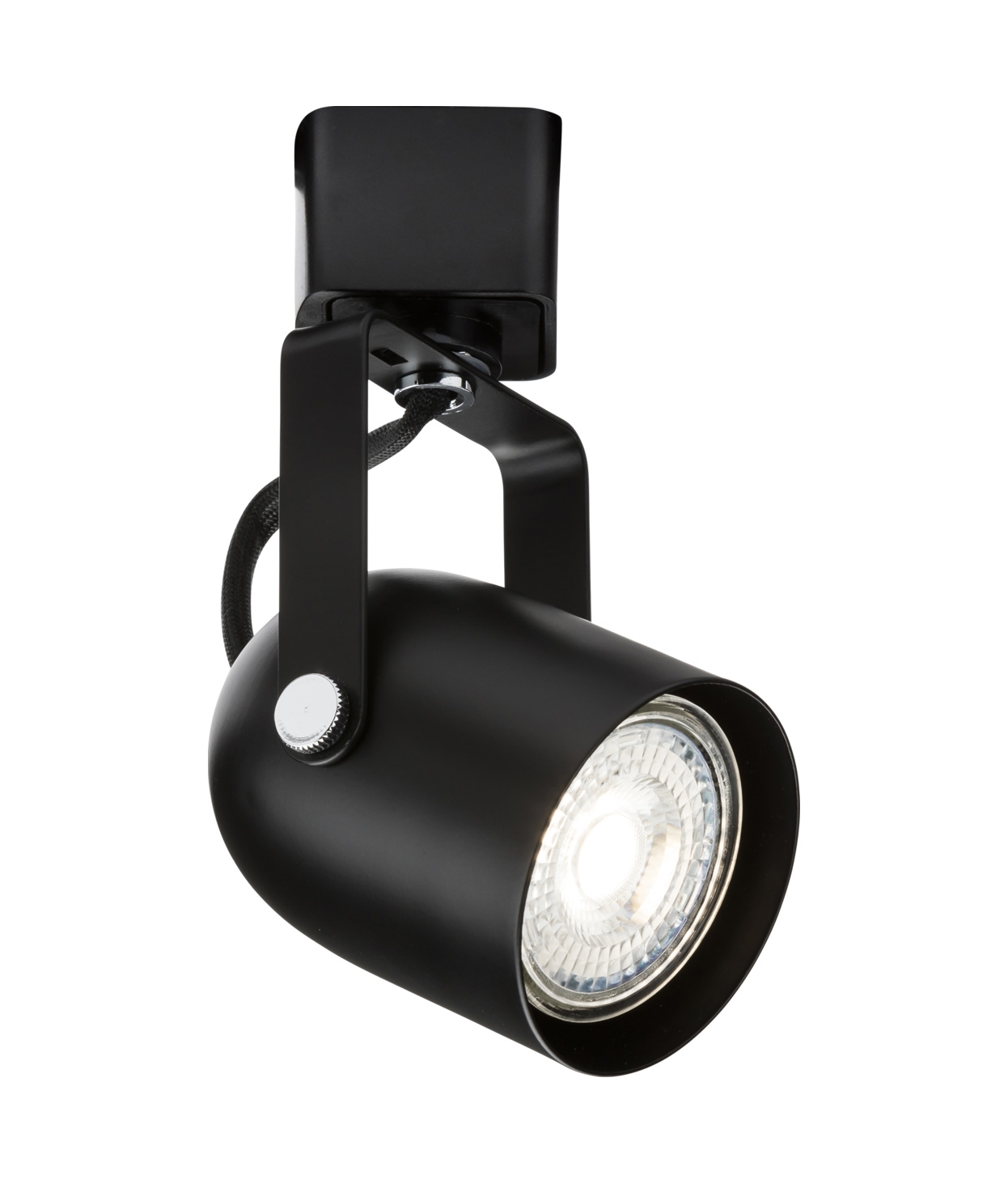 Modern Curvy GU10 LED Track Spotlight for Basic Mains Track