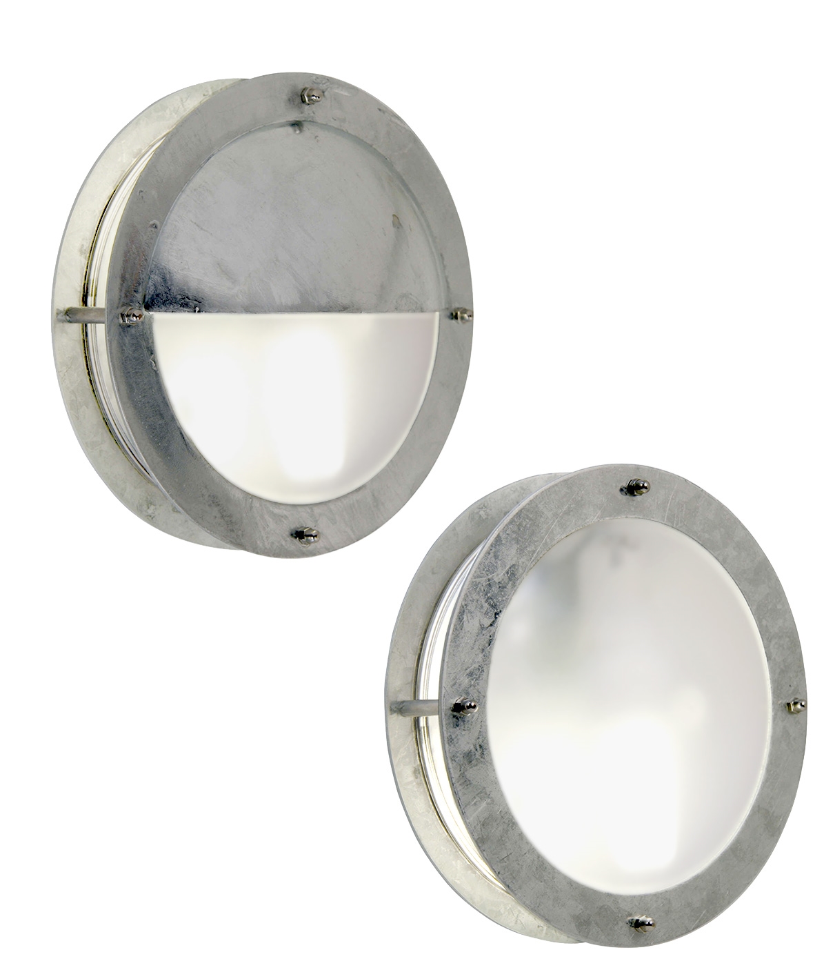 Exterior Galvanised Bulkhead Light - Great for Coastal Areas Plain or ...