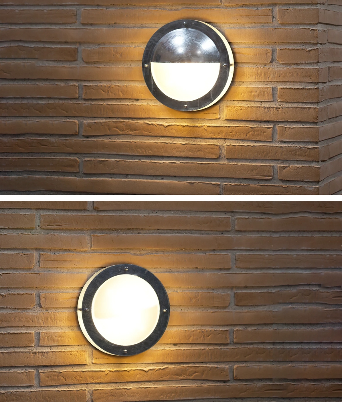 Exterior Galvanised Bulkhead Light - Great for Coastal Areas Plain or ...