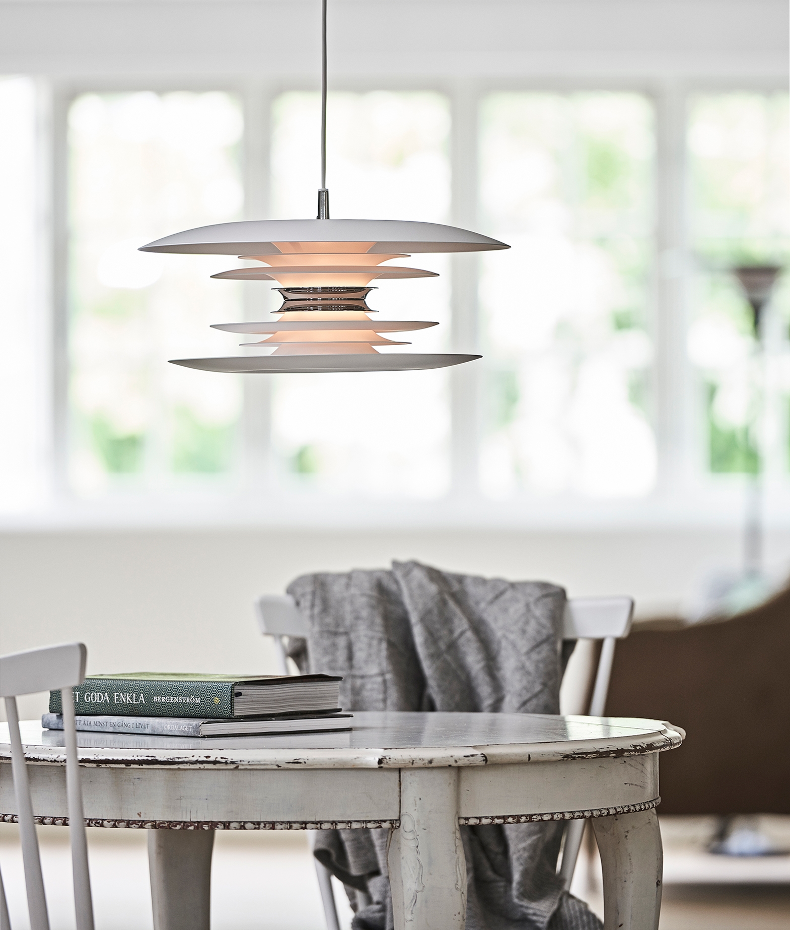 Genuine Scandinavian Designer Pendant Install Over Dining Tables and ...